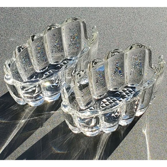 Princess House | Kitchen | 2 Princess House Crystal Ribbed Spoon Fork ...